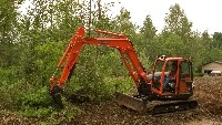 Tight-tail-swing excavator | Rental Equipment Register