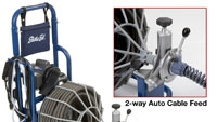 Two-way auto cable feed drain-cleaning machine | Rental Equipment Register