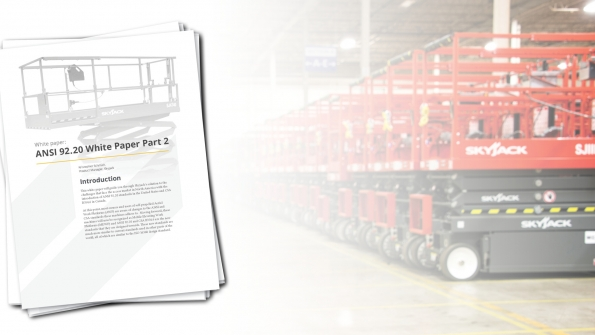 SkyJack’s New White Paper Shows how ANSI Standards Change Products | Rental Equipment Register