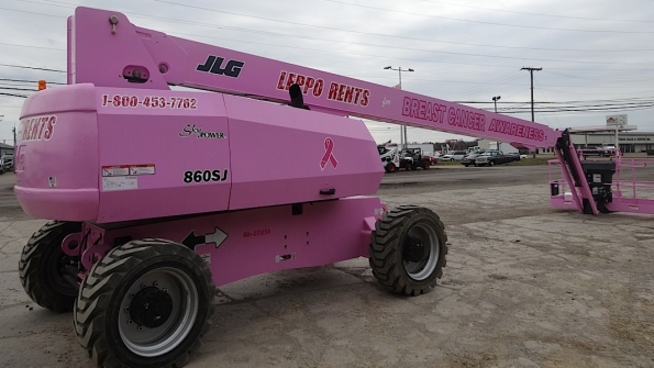 Specialty Boomlifts from Leppo Raise Awareness about Autism and Breast ...