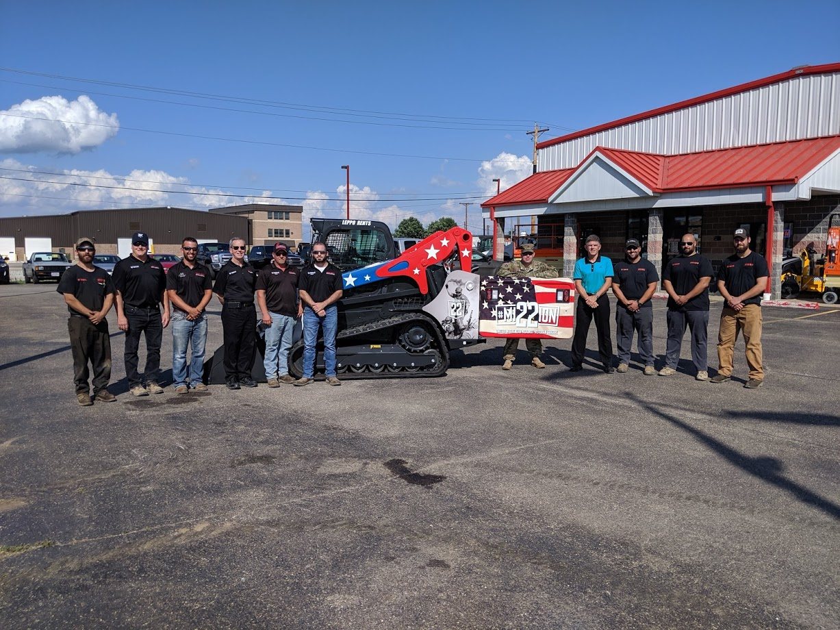 Leppo Rents Rents Track Loader to Support Veterans Charity | Rental ...