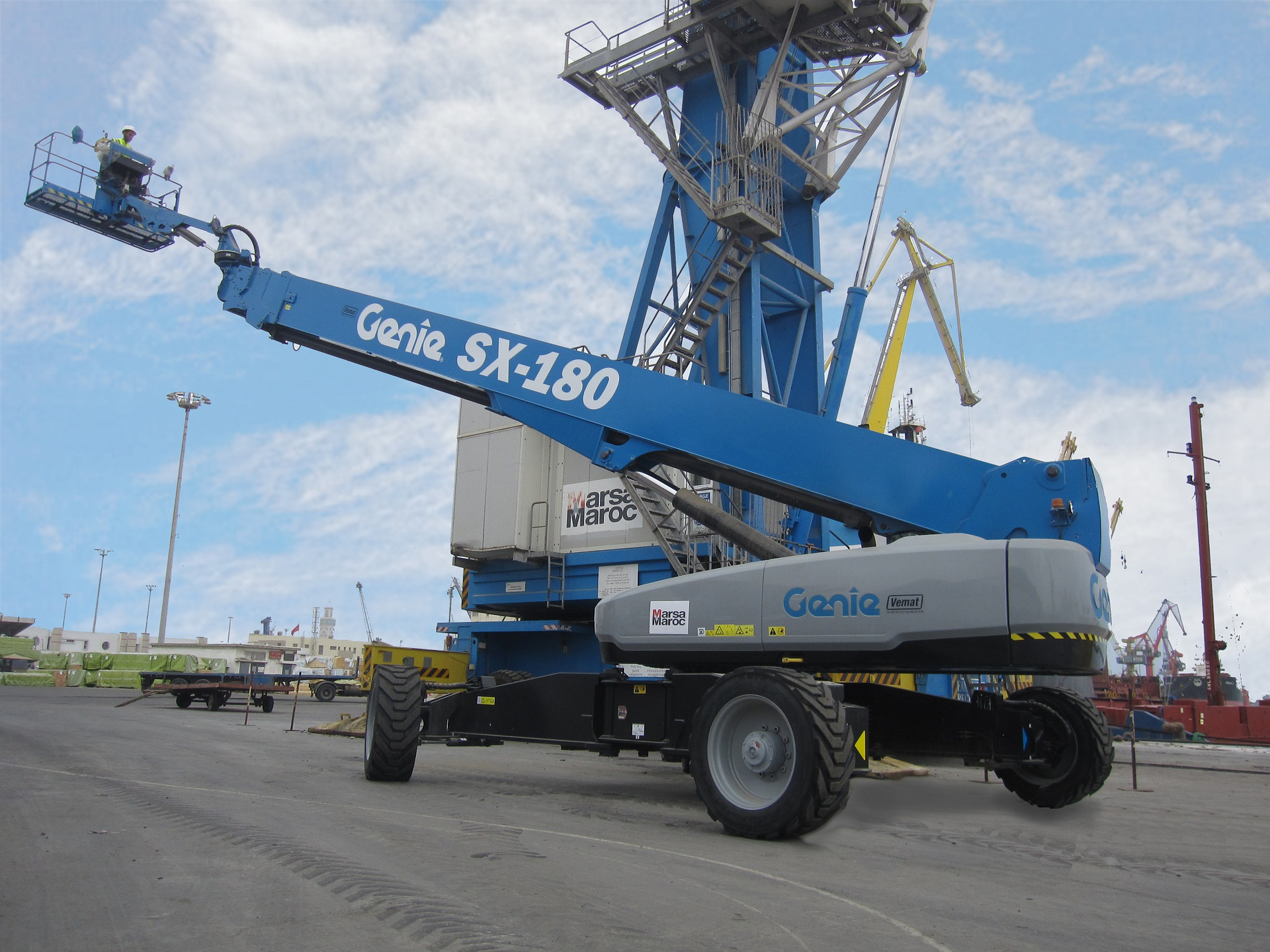 Moroccan Port Operator Chooses Genie 180-Foot Boomlift | Rental ...