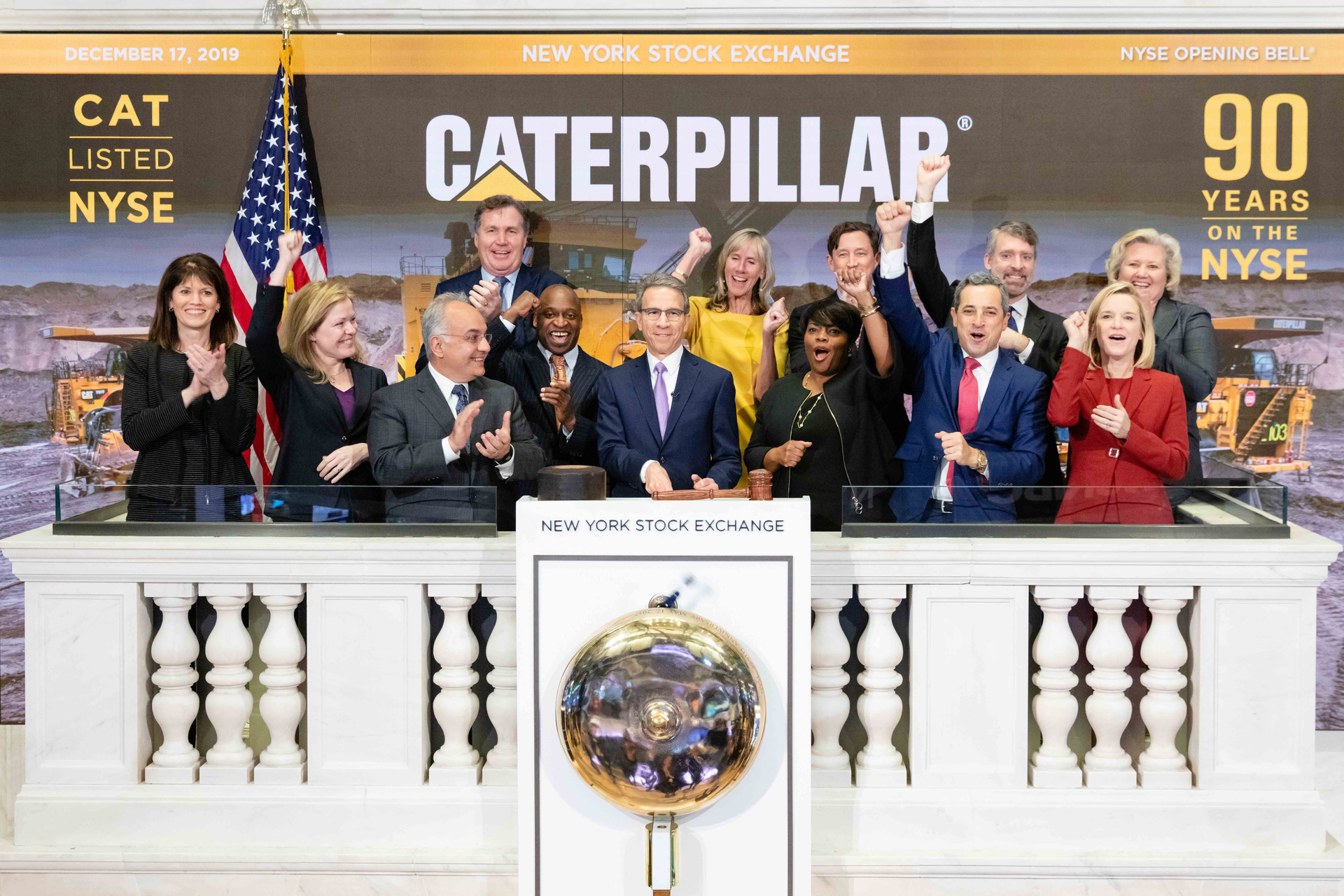 Caterpillar Celebrates 90 Years of Listing on New York Stock Exchange ...
