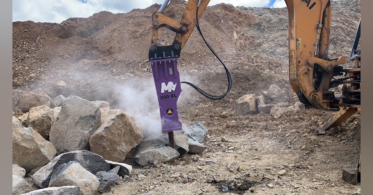 Mazio's XL Hydraulic Rock Breakers are Designed for Quarry Mazio's XL Hydraulic Rock Breakers are Designed for Quarry
