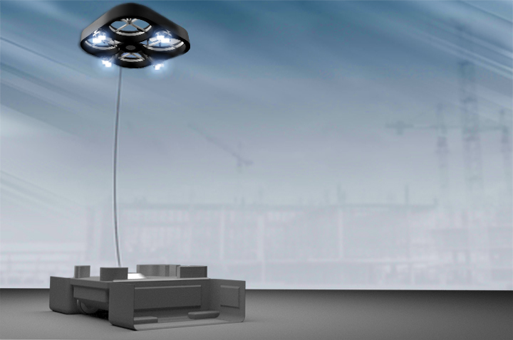 A Lighting System from a Drone Shines a New Light at Conexpo | Rental ...