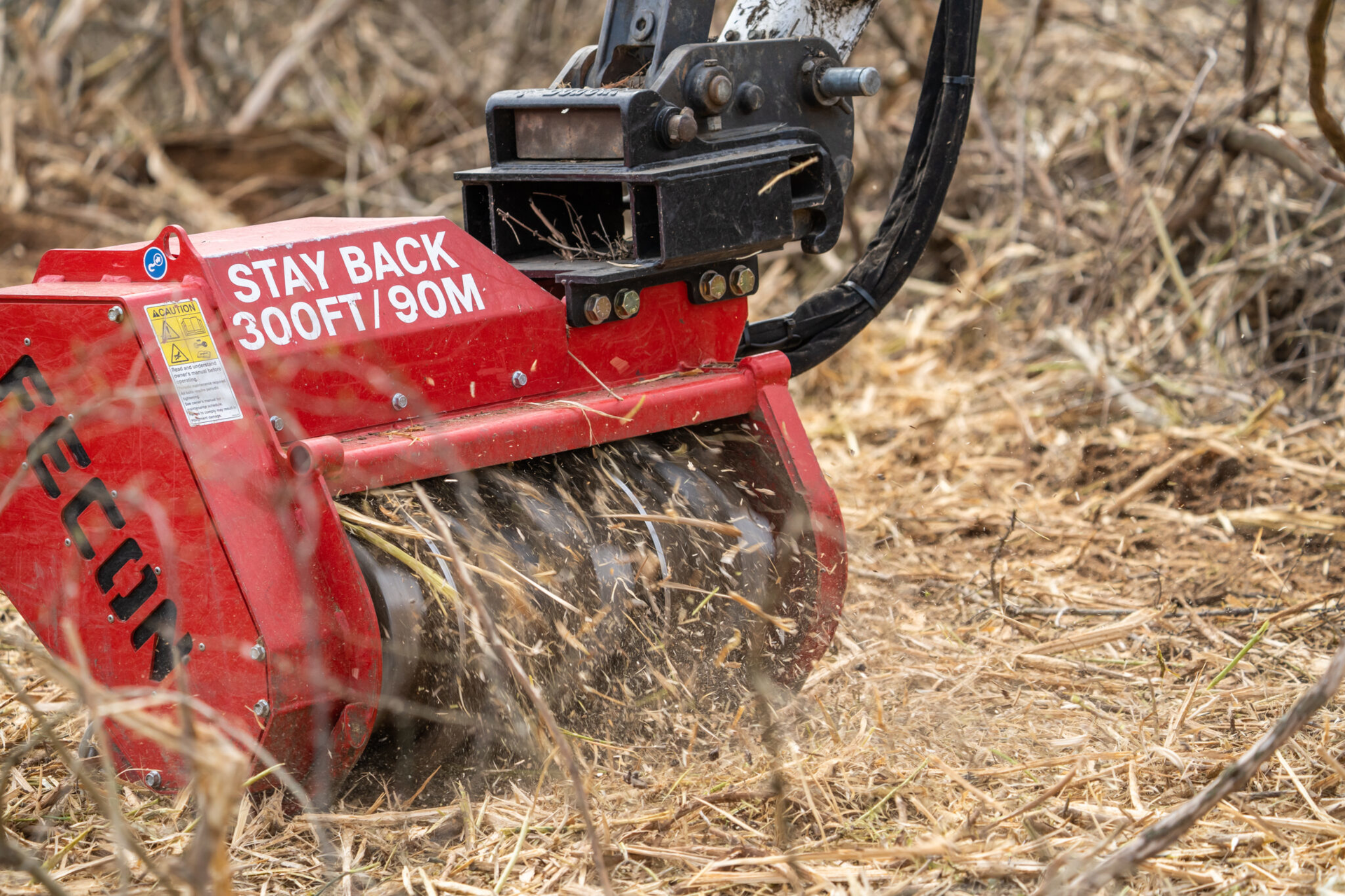 Fecon’s FMX28 Bull Hog Compact Excavator Mulcher Clears Pastureland ...