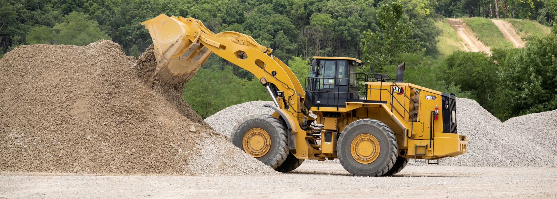 The New Cat 988 GC Wheel Loader Moves More Material at Lower Cost ...