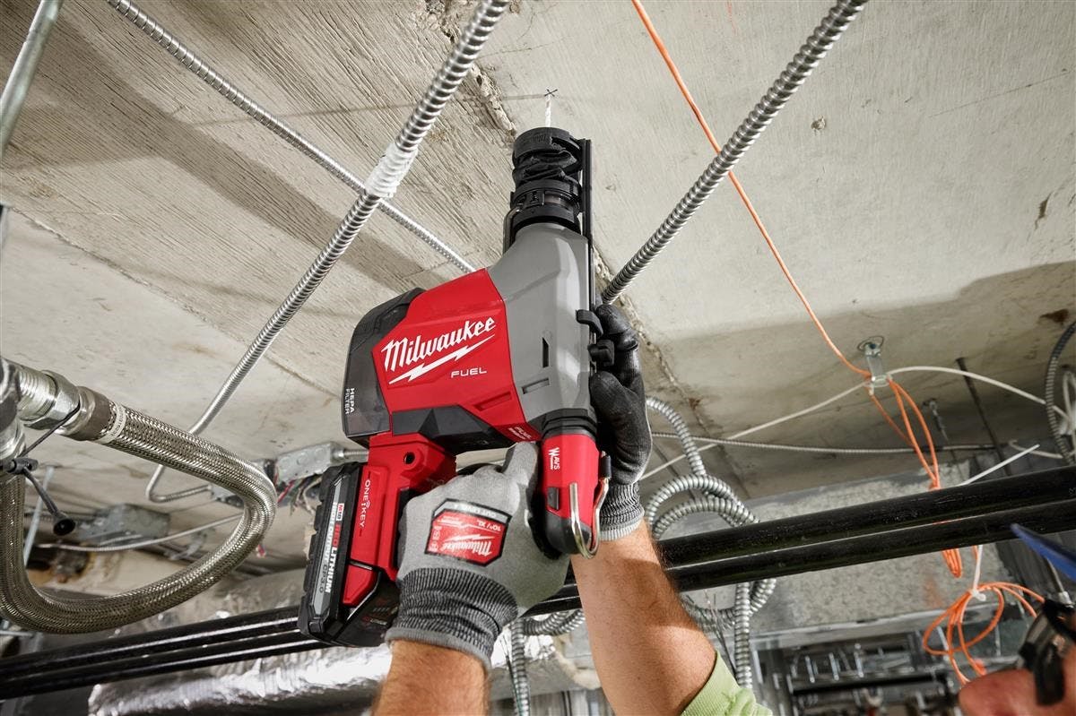 Milwaukee’s Overhead Rotary Hammer with Dust Extraction Facilitates ...