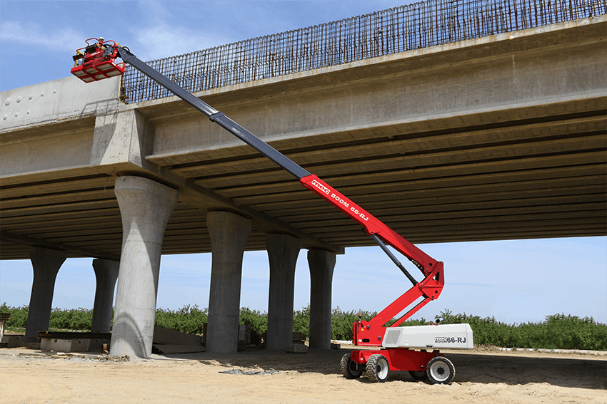 MEC’s 66-RJ Diesel Telescopic Boom Delivers 135° of Vertical ...
