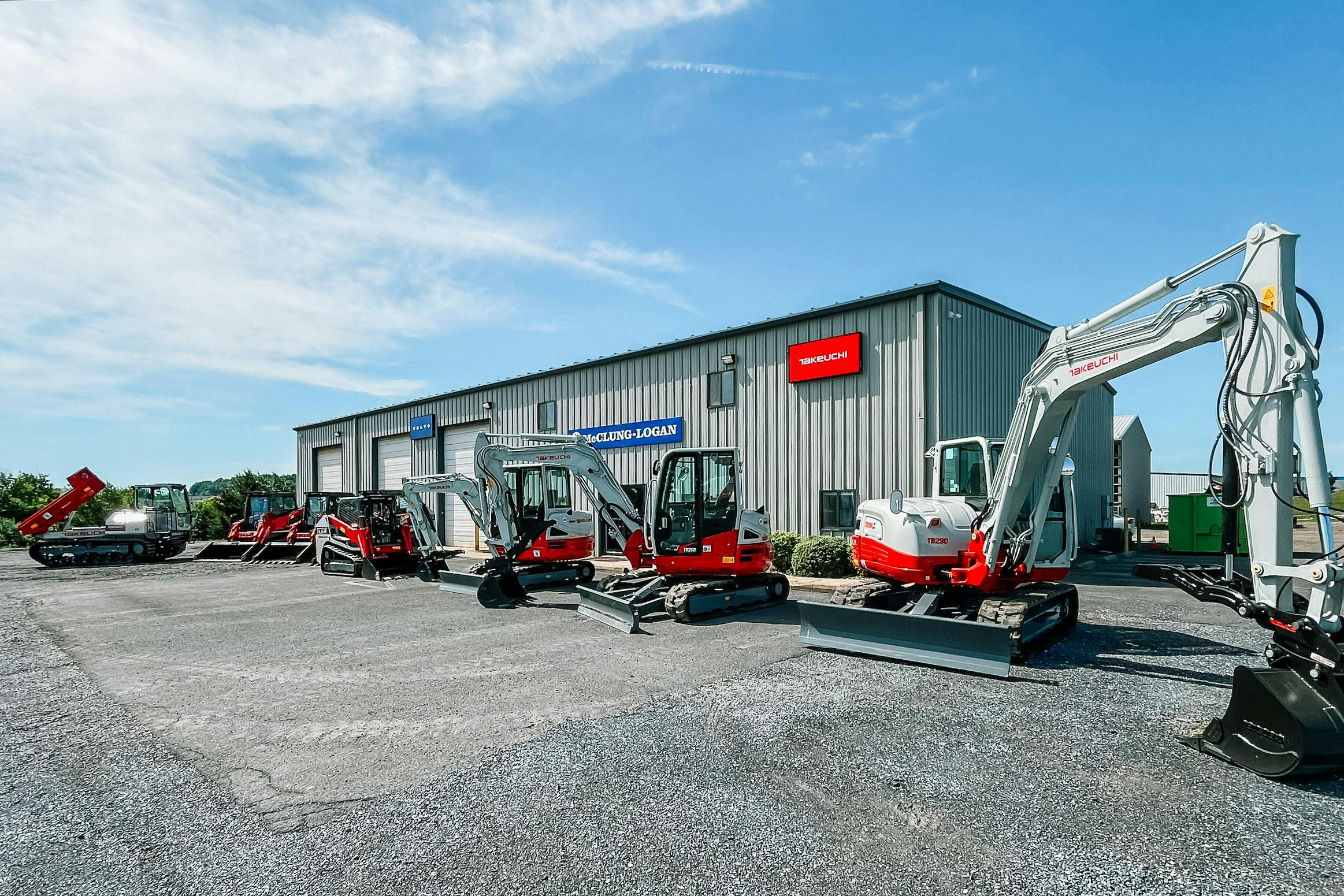 Takeuchi Dealer McClung-Logan Equipment Company Adds New Virginia ...